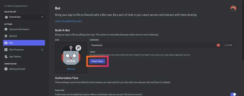 Comment créer un Bot discord.py sur Replit