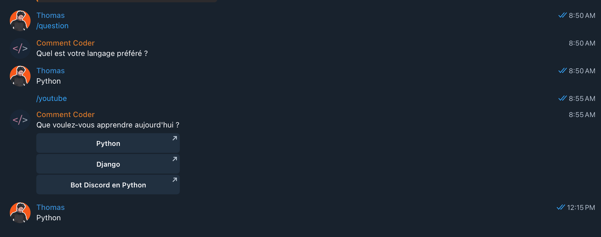 Comment créer un Bot Telegram en Python